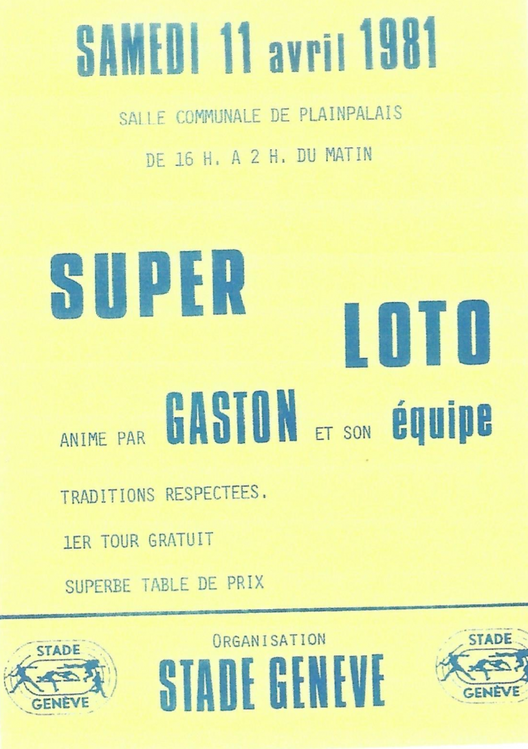 Il y a 40 ans… – Stade Genève